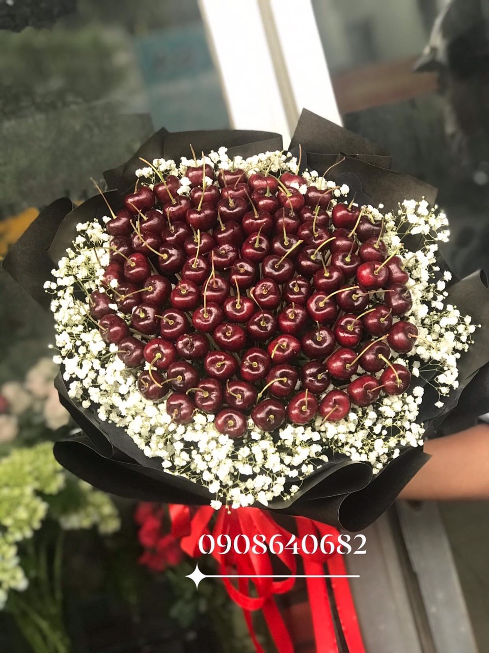 Bó hoa cherry